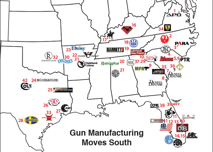 Firearm Manufacturing Moves South An Official Journal Of The NRA Firearm Manufacturing Moves South An Official Journal Of The NRA